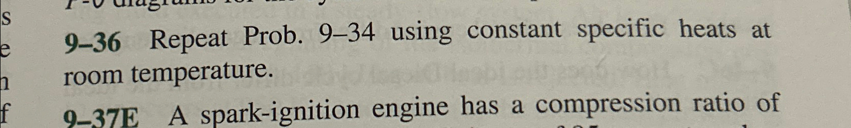 Solved 9-36 ﻿Repeat Prob. 9-34 ﻿using constant specific | Chegg.com