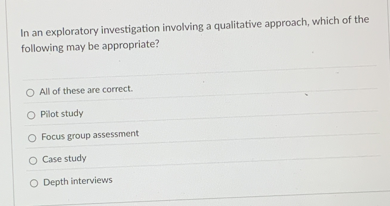Solved In an exploratory investigation involving a | Chegg.com