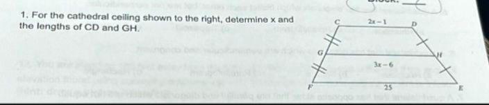 Solved For the cathedral ceiling shown to the right, | Chegg.com