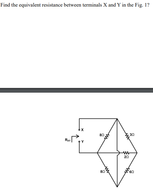 Solved a) ﻿Find the equivalent resistance between terminals | Chegg.com