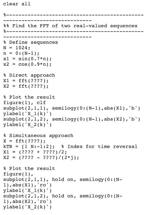 Solved 2. (20 pts) Fill in the blanks "????" in the first | Chegg.com