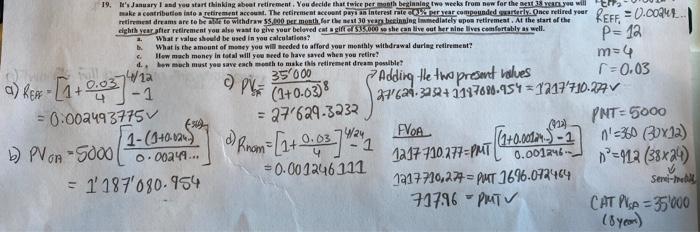 Solved Using the TVM Money Formula Sheet, is question B) | Chegg.com