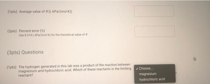 Solved Table view List view Calculations for experimentally | Chegg.com