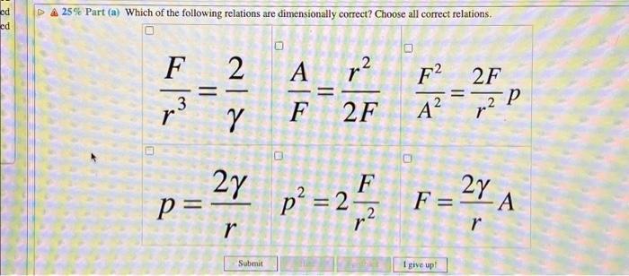 Solved ed ed A 25% Part (a) Which of the following relations | Chegg.com