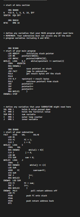 Solved Your main task is to revise the provided assembly | Chegg.com