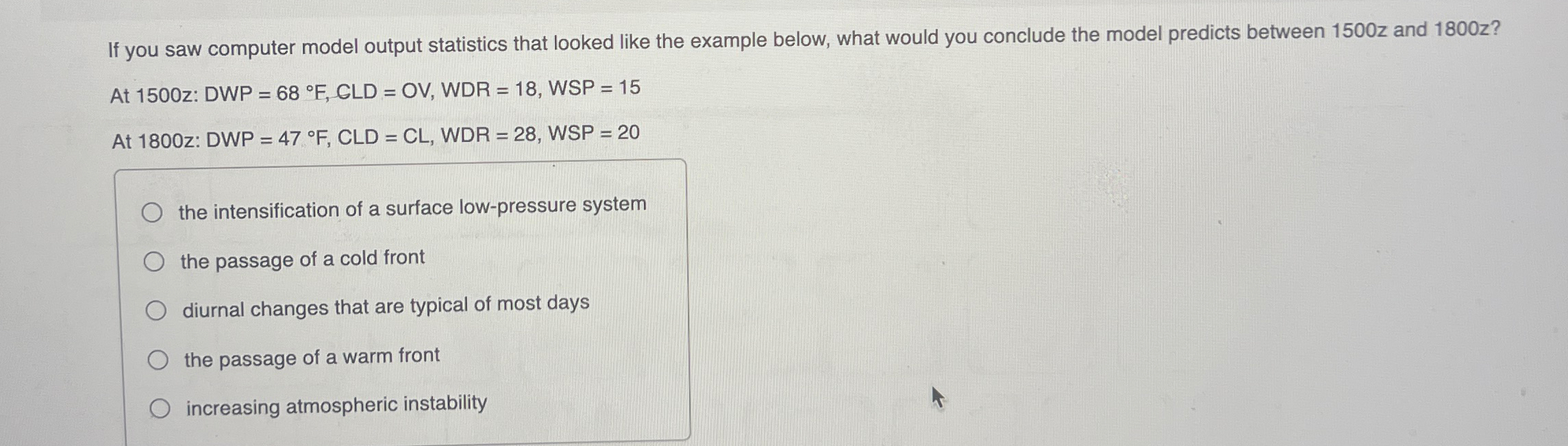 Solved If you saw computer model output statistics that | Chegg.com