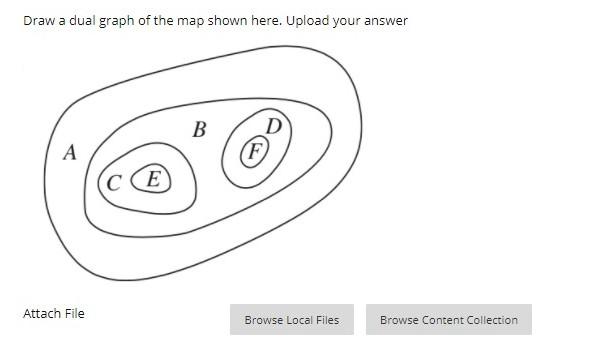 Solved Draw a dual graph of the map shown here. Upload your | Chegg.com