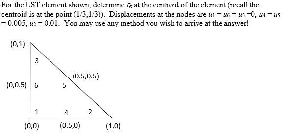 Solved For the LST element shown, determine εx ﻿at the | Chegg.com