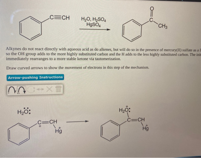 Solved CECH H2O, H2SO4 HgSO4 CH3 Alkynes do not react | Chegg.com