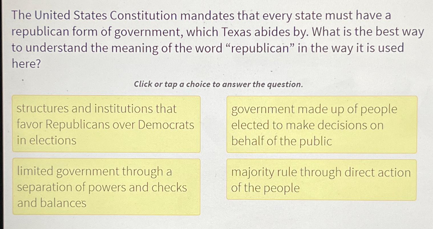 Solved The United States Constitution mandates that every | Chegg.com