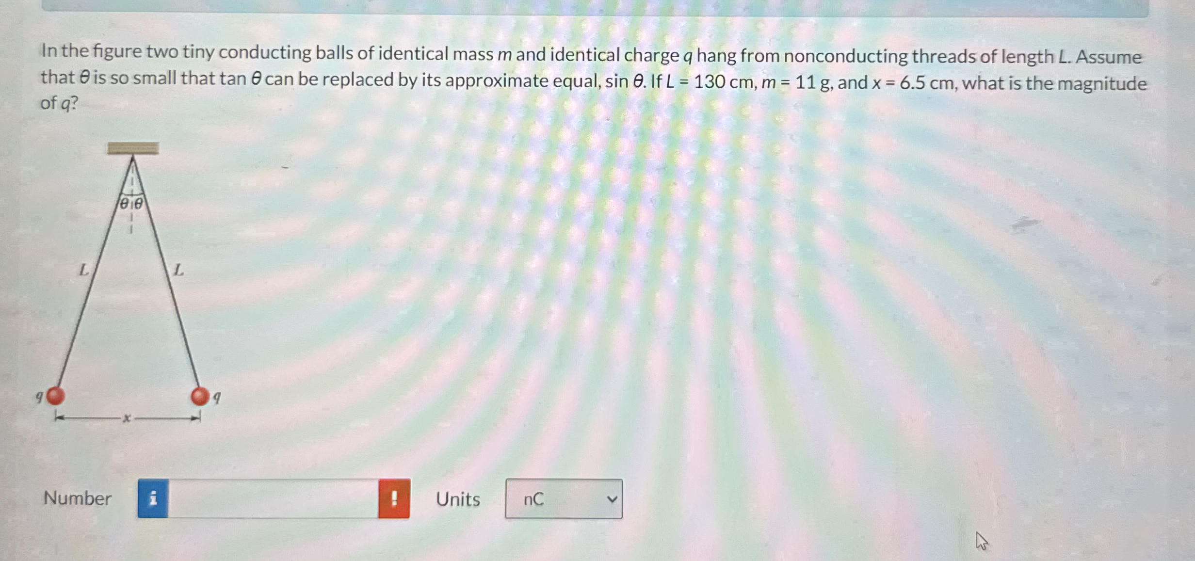 Solved In the figure two tiny conducting balls of identical | Chegg.com