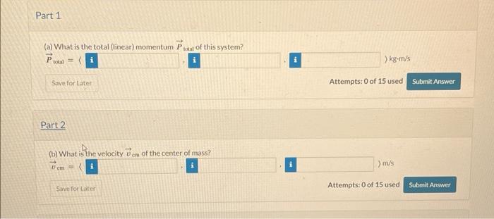 Solved In the figure two small objects each of mass m=0.240 | Chegg.com