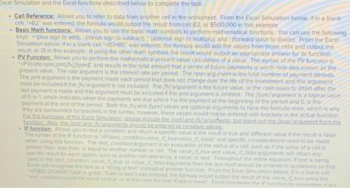 Solved AL ANSWERS MUST BE IN EXCEL FORMULA!! Very confused | Chegg.com