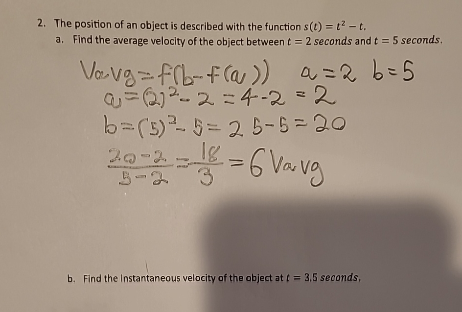 Solved The position of an object is described with the | Chegg.com
