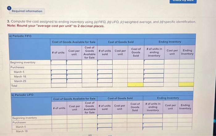 Solved 2. Compute the number of units in ending | Chegg.com