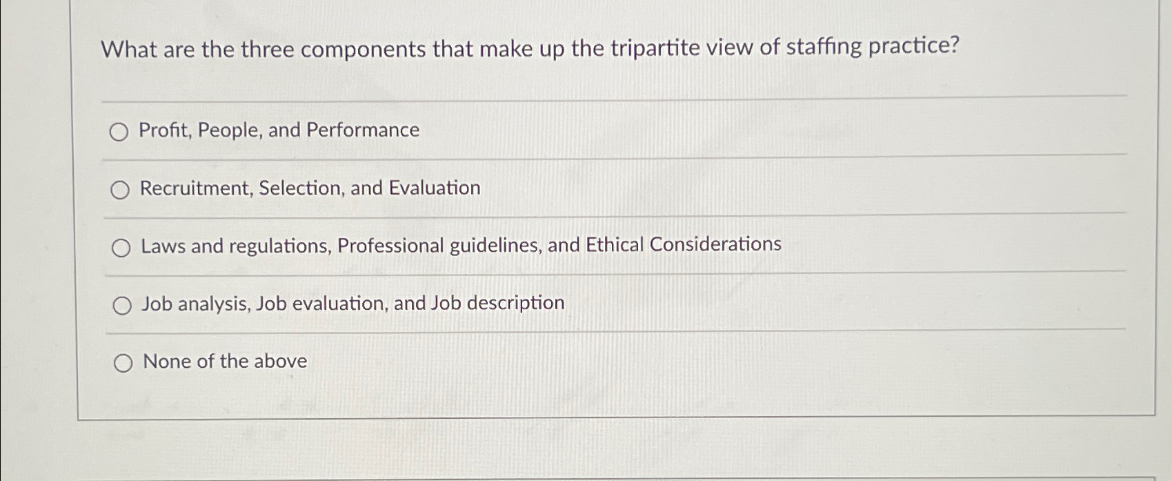 Solved What are the three components that make up the | Chegg.com