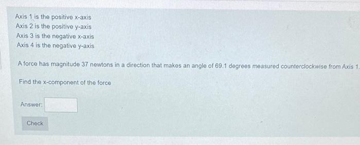 Solved Axis 1 is the positive x-axis Axis 2 is the positive | Chegg.com