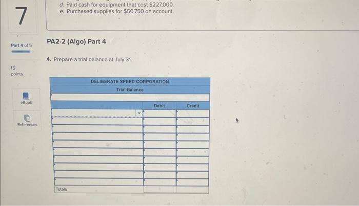 Solved PA2-2 (Algo) Recording Transactions (in a Journal and | Chegg.com