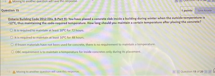Solved Ontario Building Code 2012 (Div. 8-Part 9): You have | Chegg.com