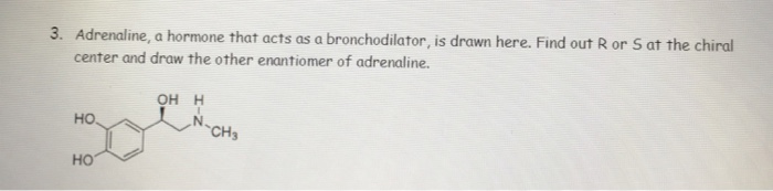 Solved 3. Adrenaline, a hormone that acts as a | Chegg.com