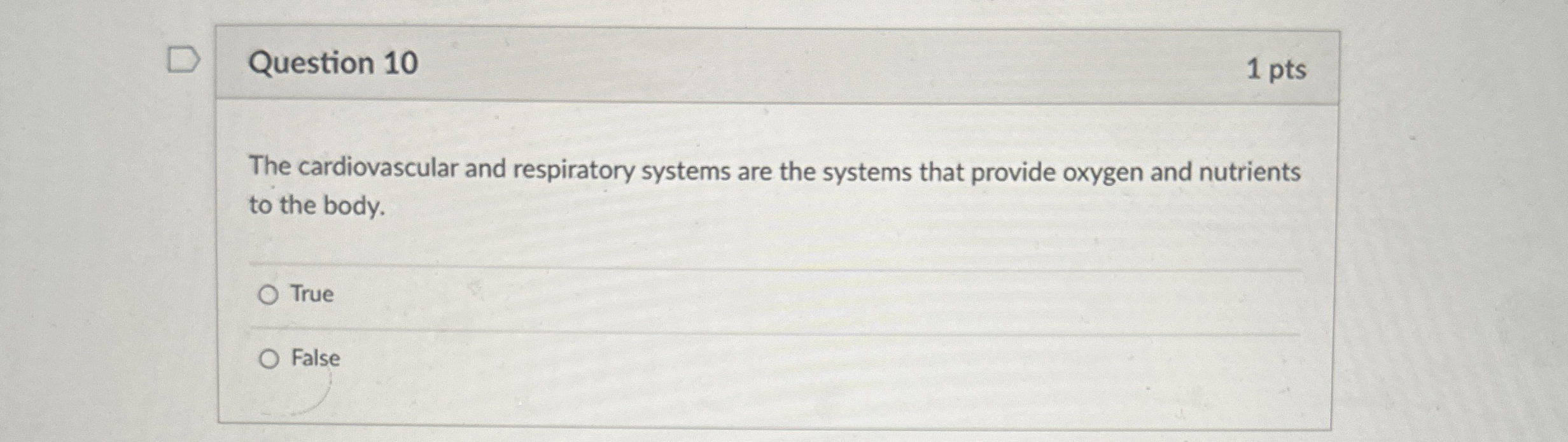 Solved Question 101 ptsThe cardiovascular and respiratory | Chegg.com Solved Question 101 ptsThe cardiovascular and respiratory | Chegg.com