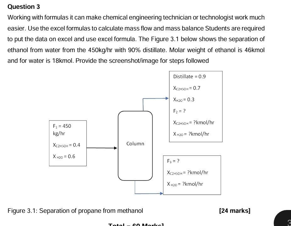Solved Question 3Working with formulas it can make chemical | Chegg.com