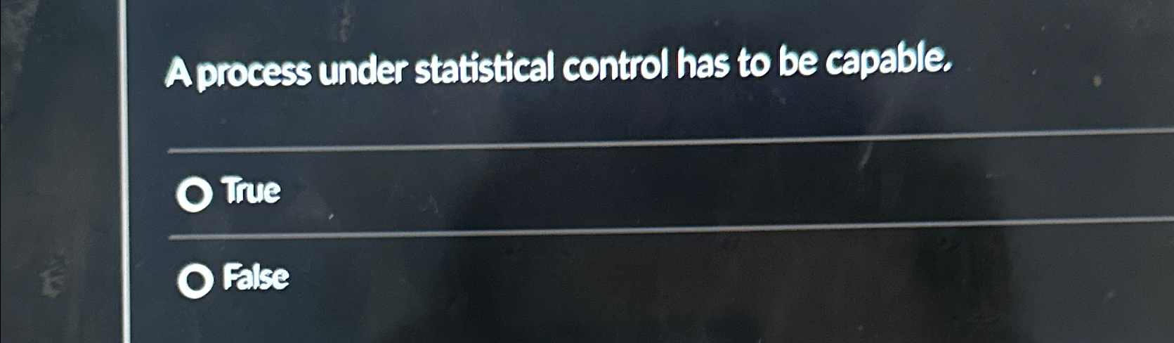 Solved A process under statistical control has to be | Chegg.com