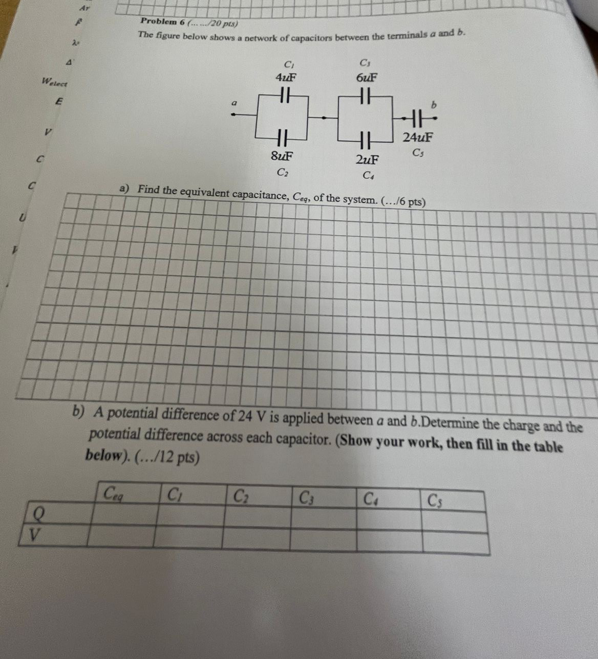 Solved Problem 6 (...... 120 ﻿pts)The figure below shows a | Chegg.com