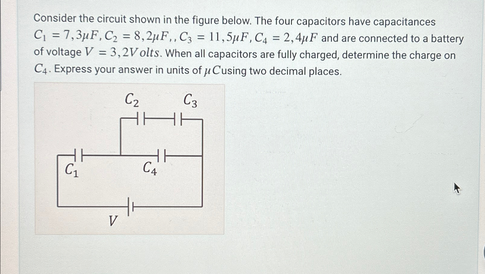 Solved Consider the circuit shown in the figure below. The | Chegg.com
