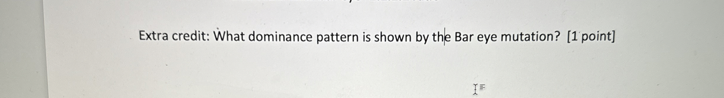 Solved Extra credit: What dominance pattern is shown by the | Chegg.com