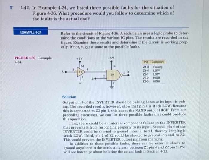 Solved 4.42. In Example 4-24, we listed three possible | Chegg.com