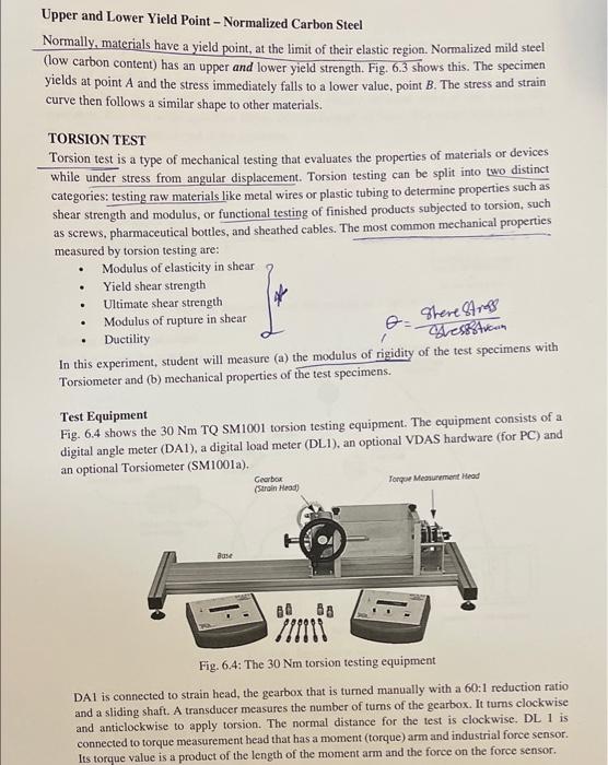 Solved Modulus of Rigidity or Shear Modulus (G) The modulus | Chegg.com