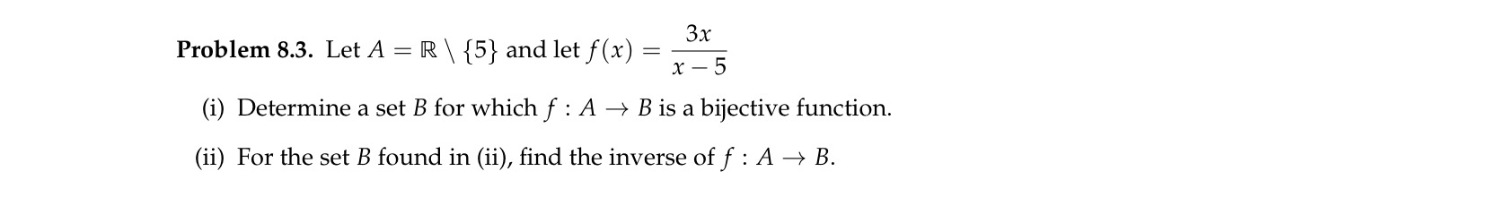 Solved Problem 8 3 ﻿let A R{5} ﻿and Let F X 3xx 5 I