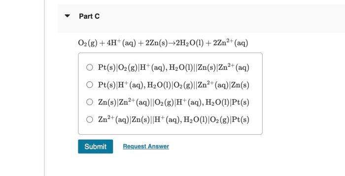 Solved Use line notation to represent the electrochemical | Chegg.com