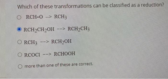 Solved Which of these transformations can be classified as a | Chegg.com