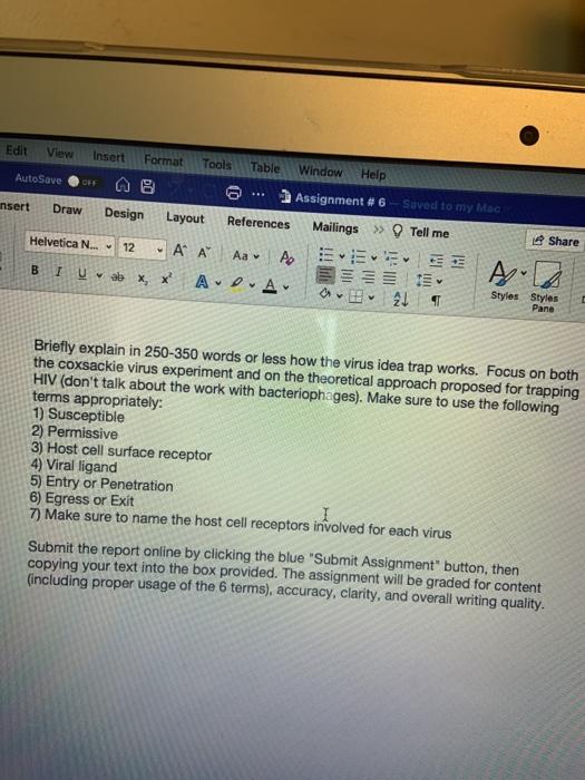 Solved Edit View Insert Format Tools Table Window AutoSave | Chegg.com