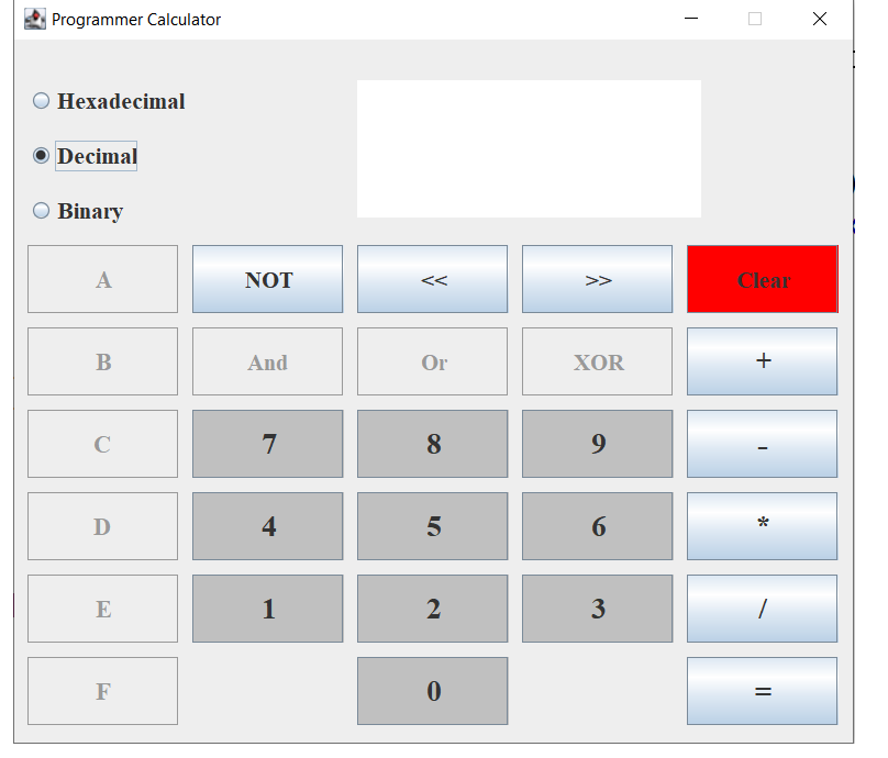 Solved Create a (JAVA ﻿GUI) ﻿application for a calculator | Chegg.com