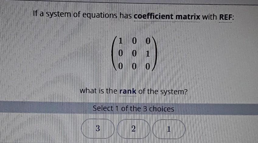 Solved If a system of linear equations has m equations and n | Chegg.com