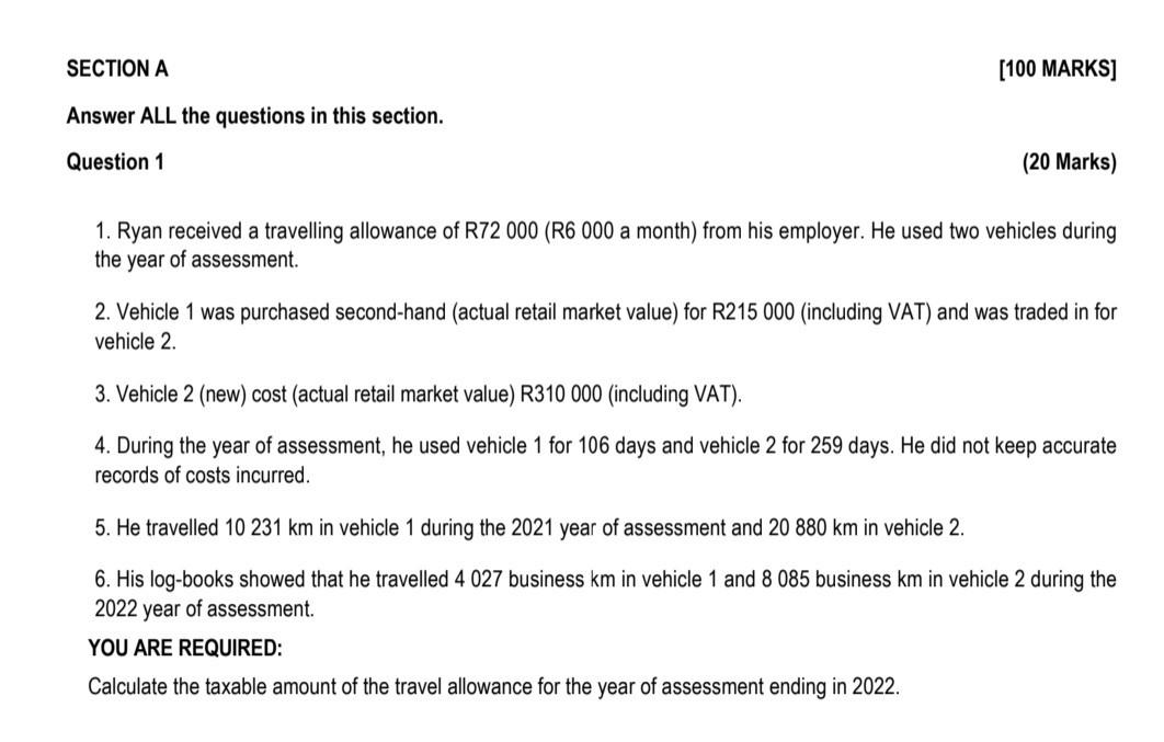 Solved SECTION A Answer ALL the questions in this section. | Chegg.com
