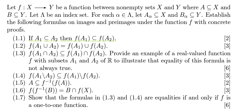 Solved Let f:xlongrightarrowY be a function between nonempty | Chegg.com