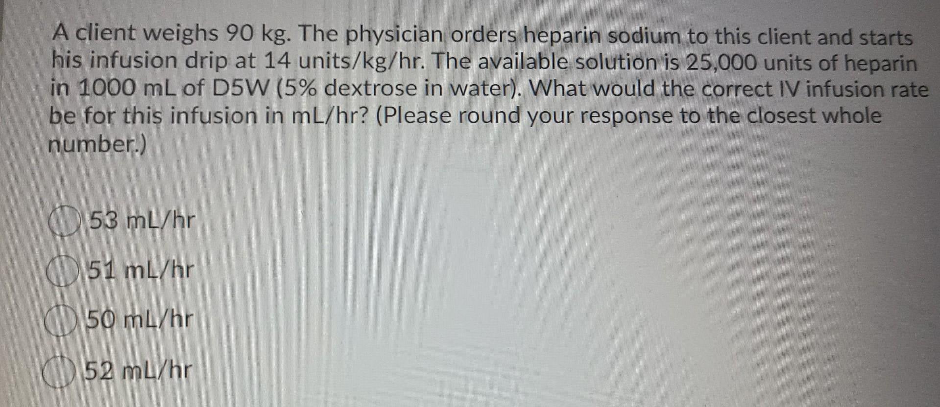 Solved a The order is for Intropin (dopamine) double | Chegg.com