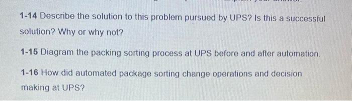 Solved 1-14 Describe the solution to this problem pursued by | Chegg.com