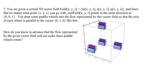 Solved You are given a certain 3D vector field Field | Chegg.com