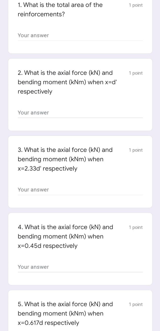 Solved Construct the interaction diagram for the section | Chegg.com