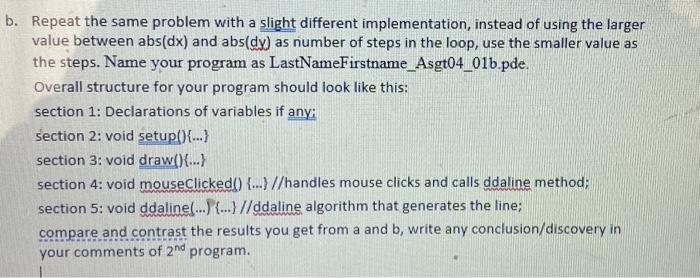 a. Problem 2: DDA Line Algorithm: Use mouse clicks to | Chegg.com