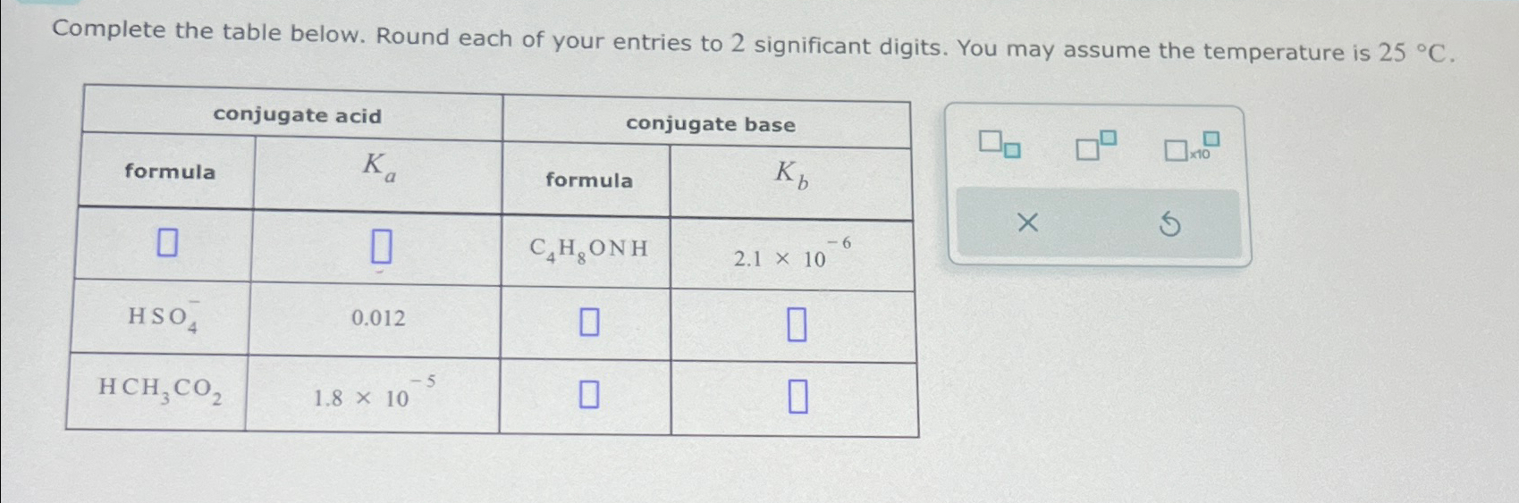 Solved Complete the table below. Round each of your entries | Chegg.com