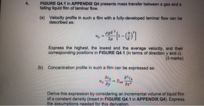 Solved FIGURE 24.1 In APPENDIX Q4 presents mass transfer | Chegg.com