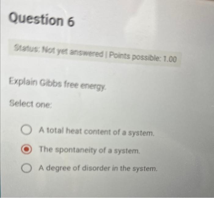 Solved Status: Not yet answered I Points possible: 1.00 | Chegg.com