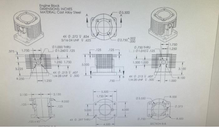Solved Engine Block Engine Block | Chegg.com