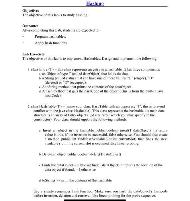 Solved Objectives The objective of this lab is to study | Chegg.com